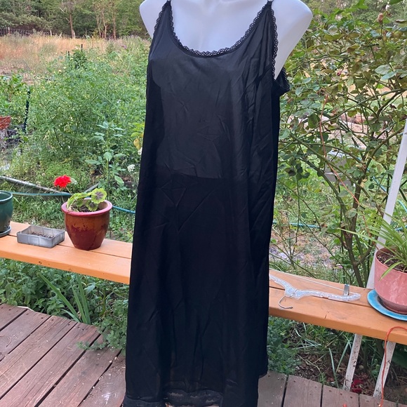 Comfort Choice | Intimates & Sleepwear | Elegant Black Lace Trim Full ...